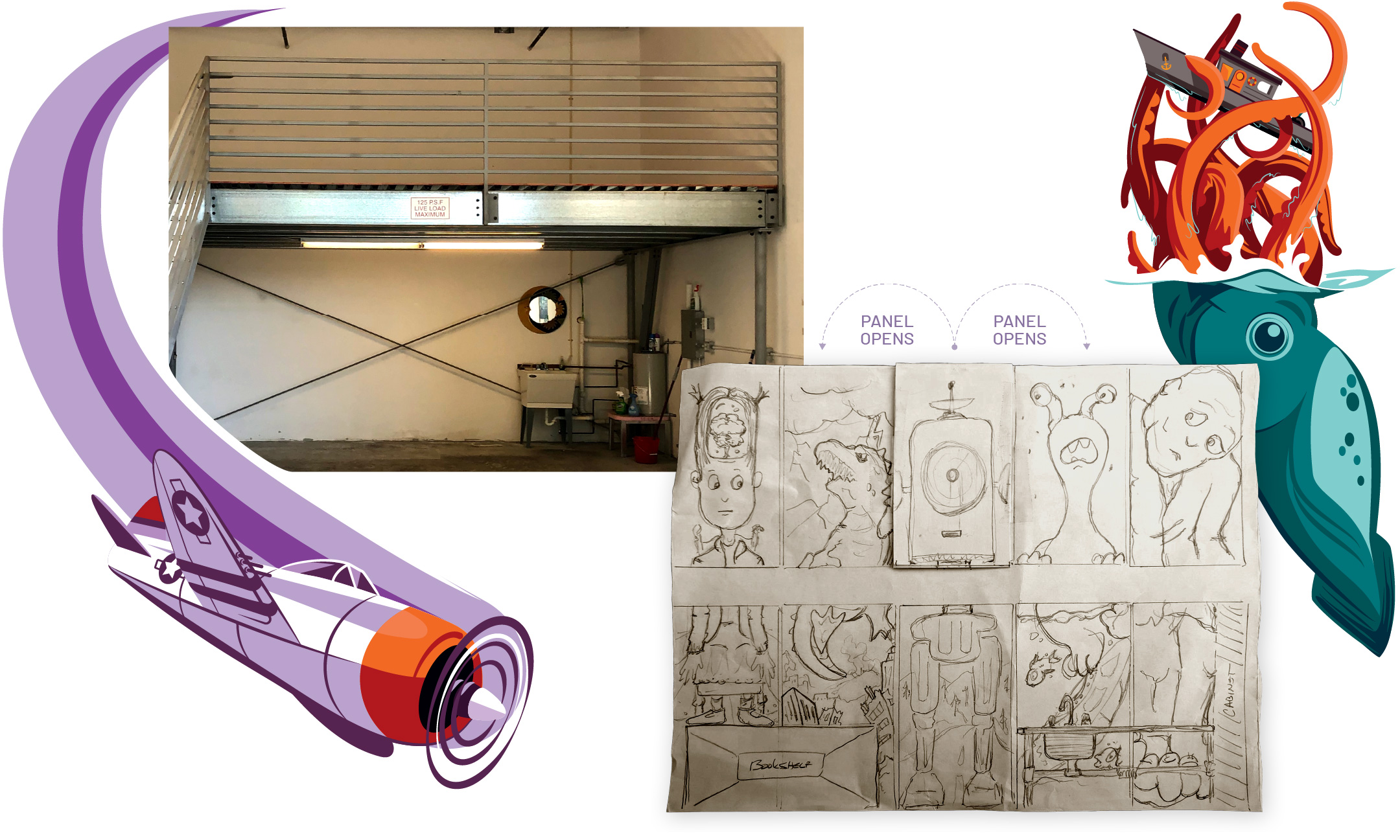 Alien, Robot, Monster Wall – Variant